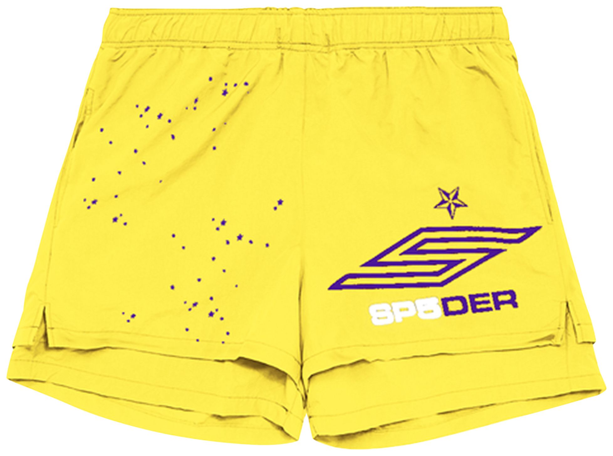 Buy Sp5der Pro Short 'Yellow' - 2406 1FW2322PS YELL | GOAT