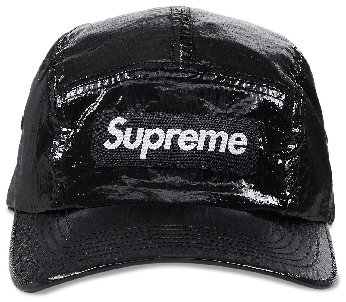 Buy Supreme Gloss Ripstop Camp Cap 'Black' - FW23H45 BLACK | GOAT