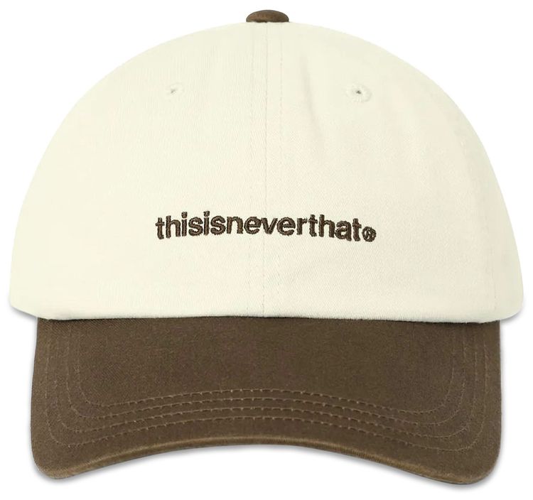 Buy thisisneverthat T-Logo Cap 'Ivory/Brown' - TN233WHWBC01 IVOR | GOAT
