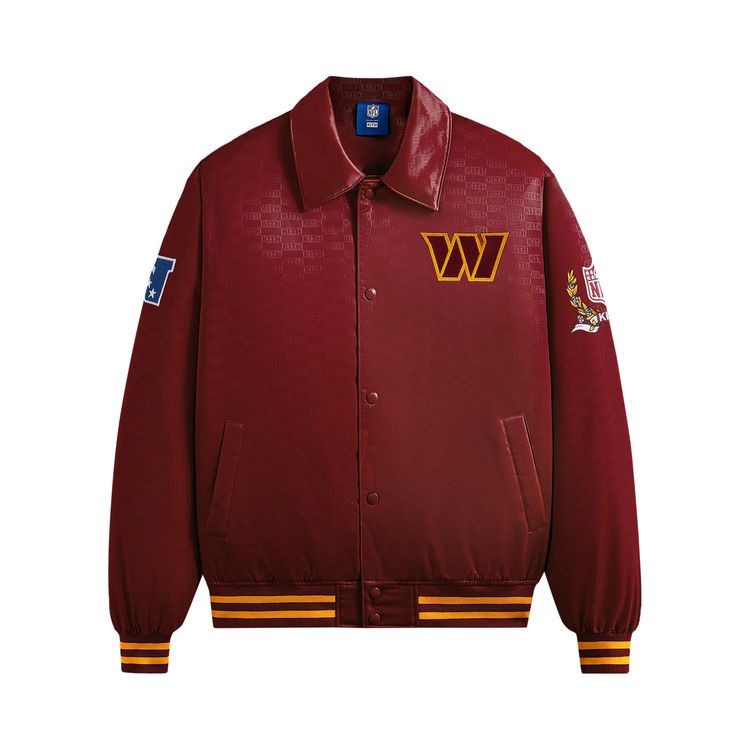 Buy Kith For The NFL: Commanders Satin Bomber Jacket 'Prompt ...