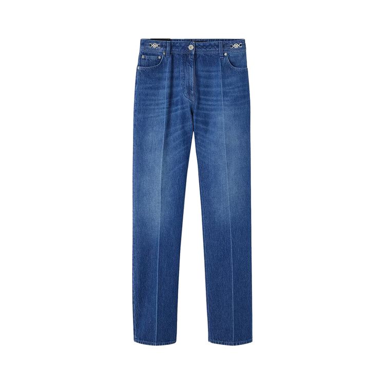 Buy Versace Denim Pants 'Medium Blue' - 1012634 1A07079 1D030 | GOAT