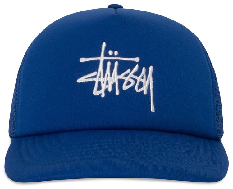 Buy Stussy Big Basic Trucker Cap 'Royal' - 1311088 ROYA | GOAT