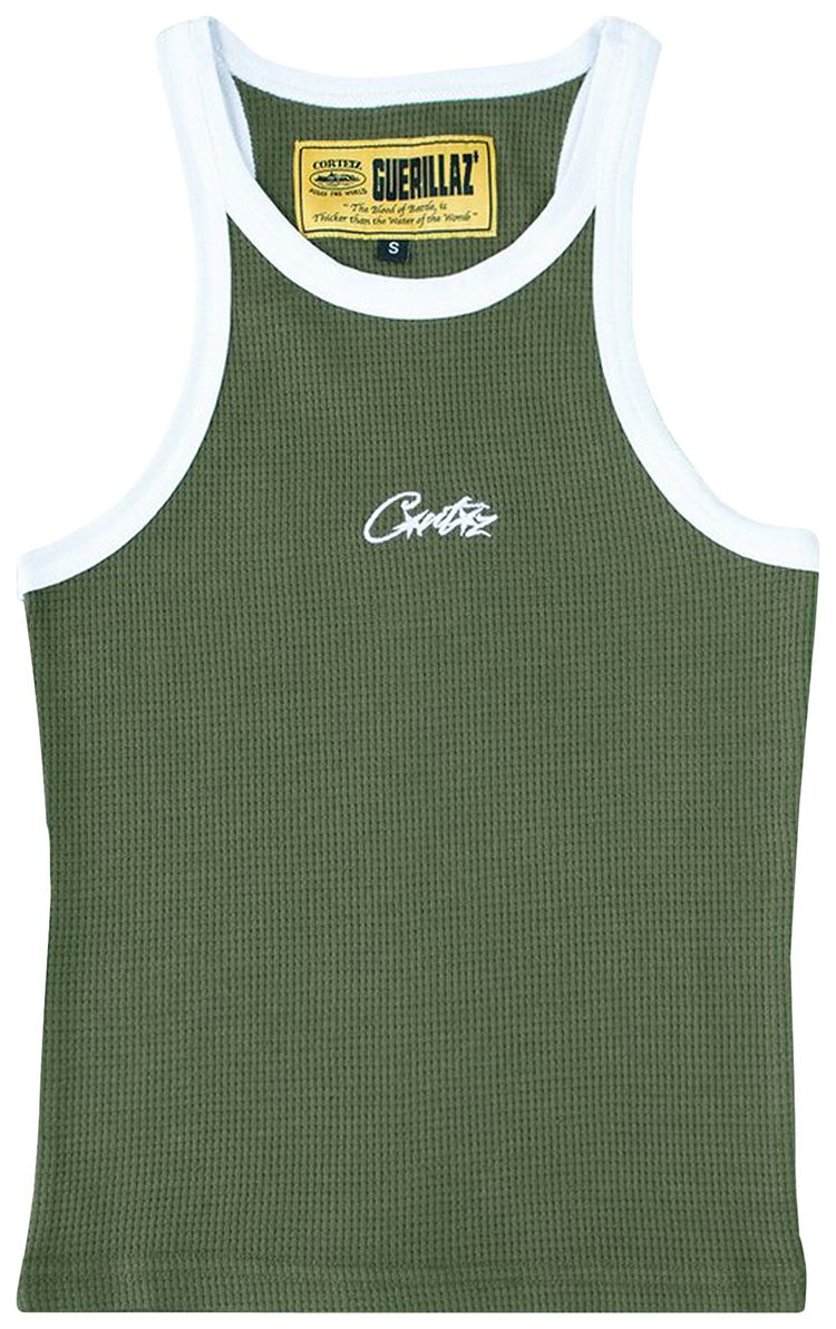 Buy Corteiz Allstarz Contrast Tank Top 'Khaki' - 7892 2FW230102ACTT ...