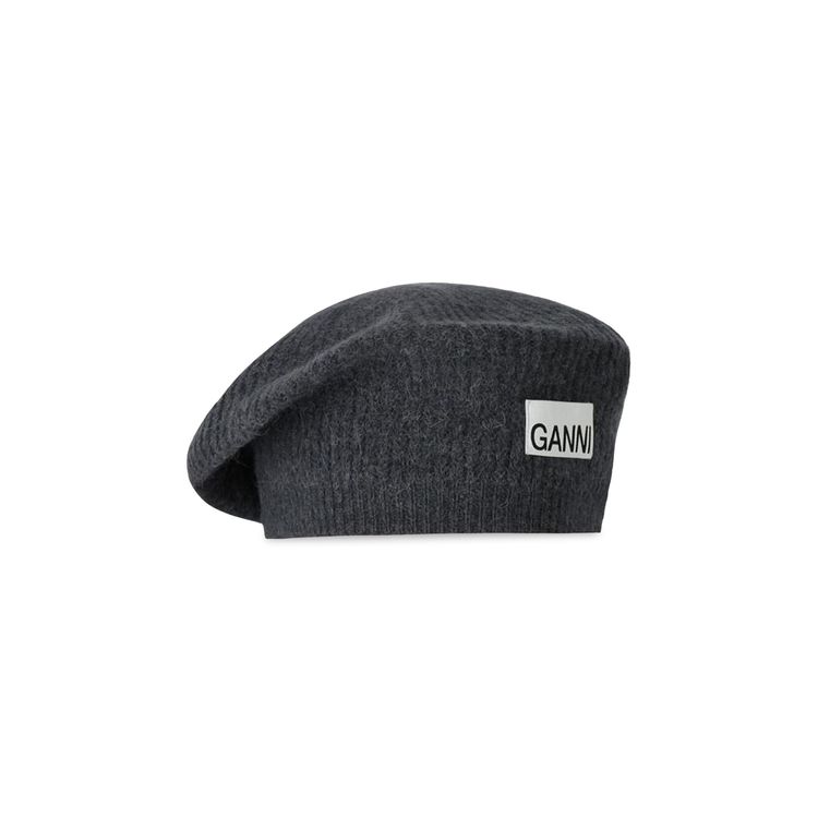 Buy GANNI Soft Wool Beret 'Ash' - A4932 ASH | GOAT
