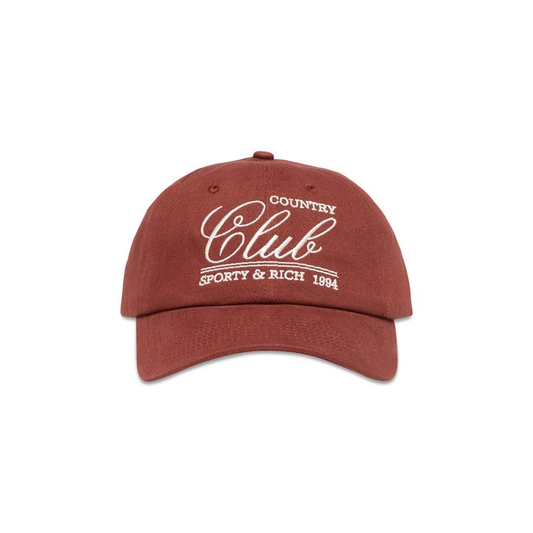 Buy Sporty & Rich 94 Country Club Cap 'Maroon' - AC842MO MARO | GOAT