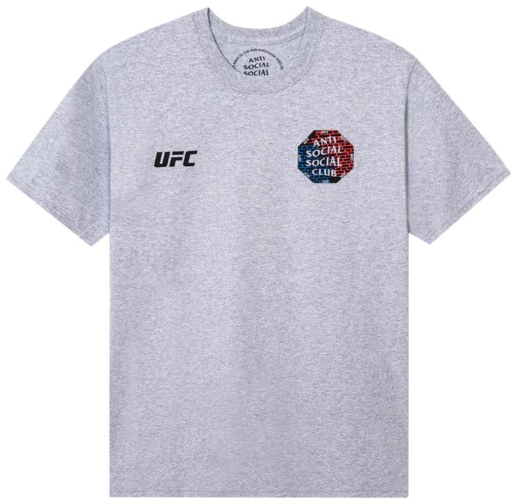 Buy Anti Social Social Club x UFC Conned Tee 'Heather Grey' - 0657 ...