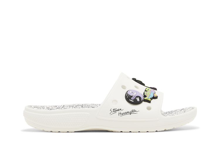 Buy Steven Harrington x Crocs Classic Slide 'Quickstrike - White Black ...