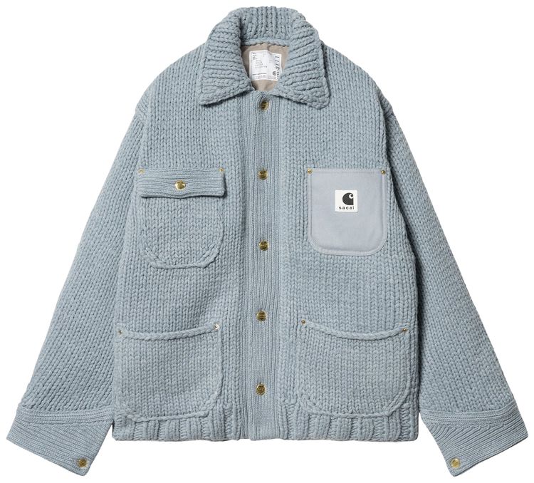 Buy Carhartt WIP x Sacai Knit Jacket Michigan 'Light Blue' - I033291 ...