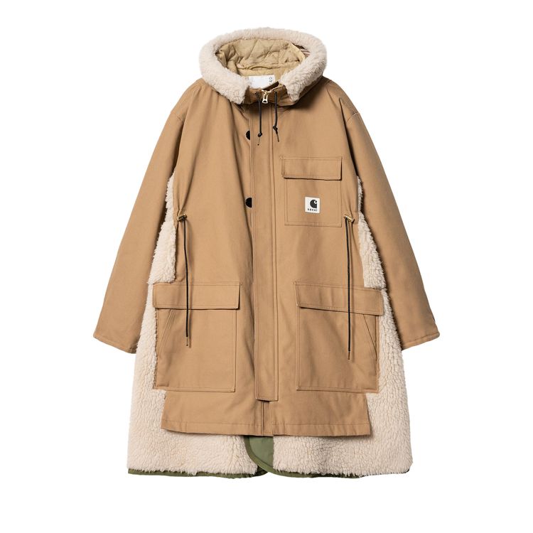 Buy Carhartt Wip X Sacai Canvas Parka Siberian Beige I033294 Beig