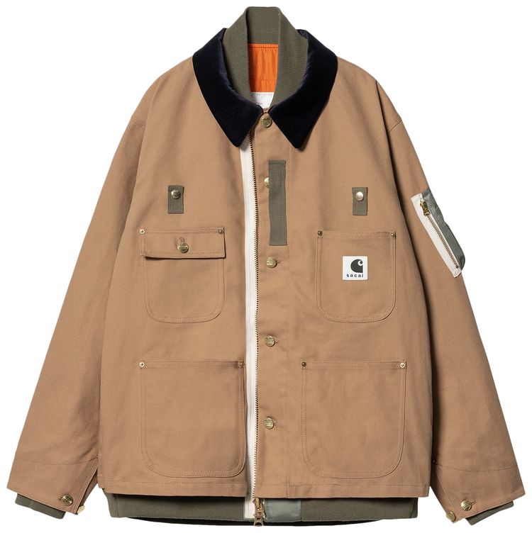 Buy Carhartt Wip X Sacai Ma 1 Jacket Michigan Beige I033289 Beig Goat