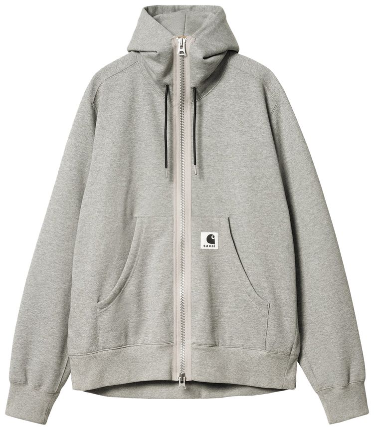 Buy Carhartt Wip X Sacai Zip Up Hoodie Light Grey I033305 Ligh Goat