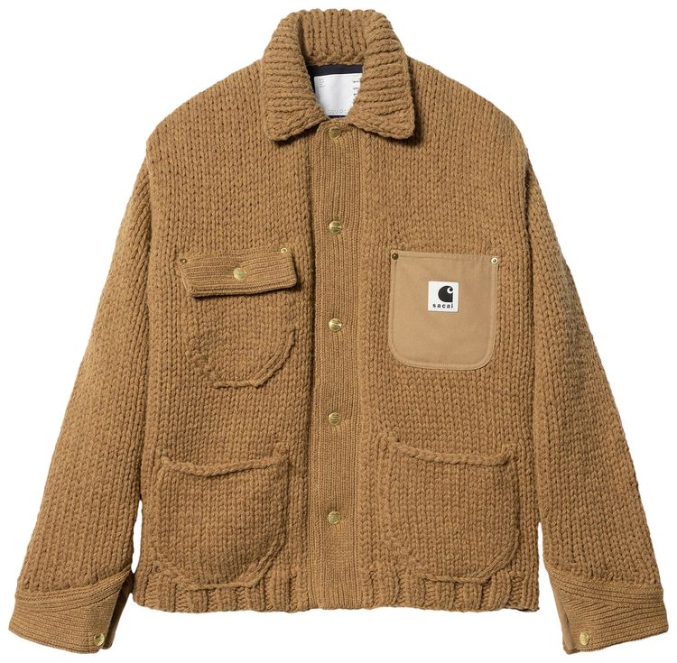 Buy Carhartt Wip X Sacai Knit Jacket Michigan Beige I033291 Beig