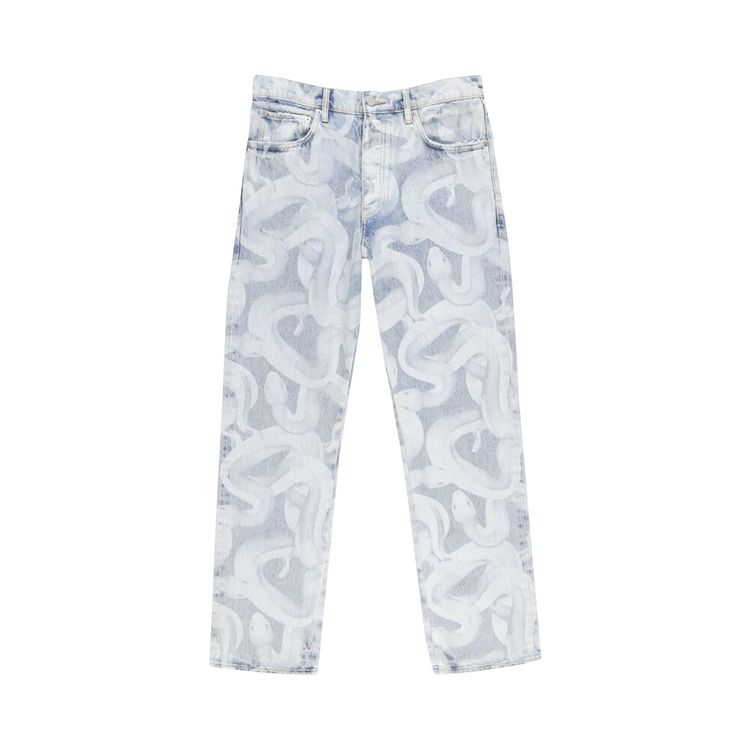 Buy PURPLE BRAND Straight Leg Jeans 'Snake Print Light Indigo' - P011 ...
