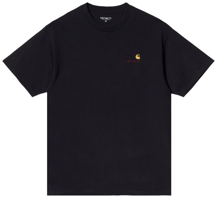Buy Carhartt Wip American Script Short Sleeve T Shirt Black I029956