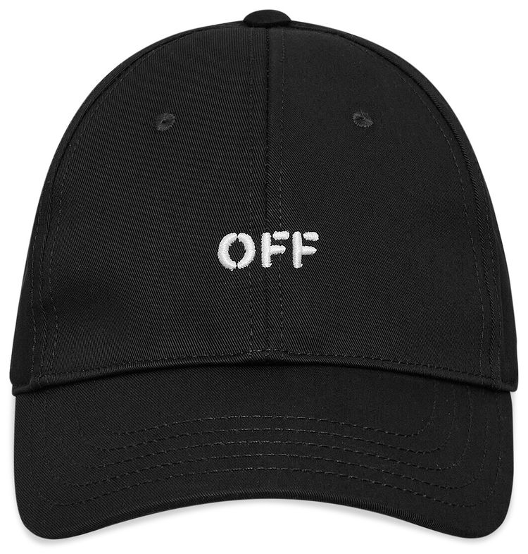 Buy Off-White Off Stamp Drill Baseball Cap 'Black/White ...
