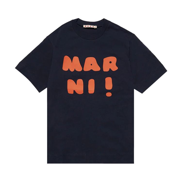 Buy Marni Kids Logo Printed Tee 'Black' - M00934 M00HZ 0M803 | GOAT