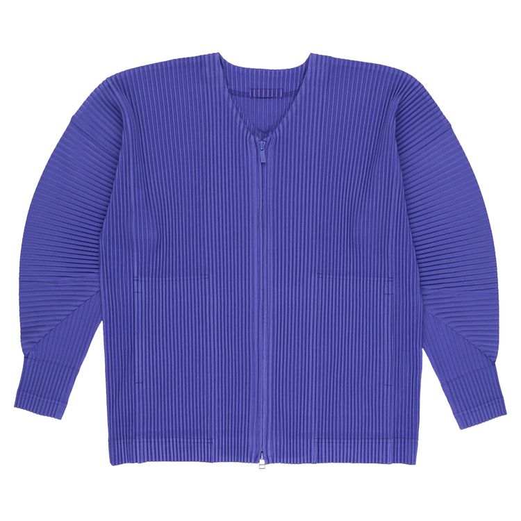 Buy Homme Plissé Issey Miyake MC September Zip Up Cardigan 'Viola ...