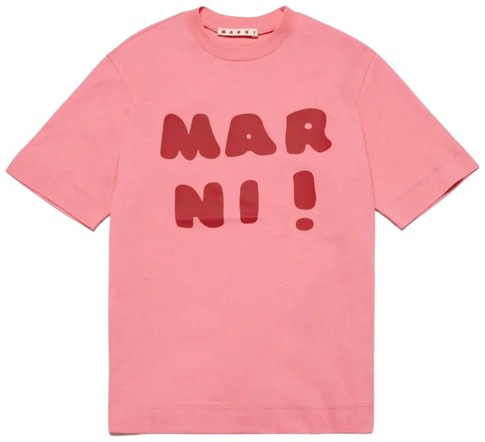 Buy Marni Kids Logo Printed Tee 'Pink' - M00934 M00HZ 0M338 | GOAT