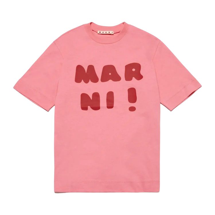 Buy Marni Kids Logo Printed Tee 'Pink' - M00934 M00HZ 0M338 | GOAT