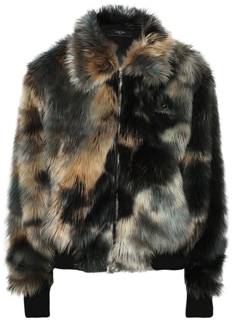 Buy Amiri Faux Fur Blouson 'Black Tie Dye' - AW23MOS096 582 BLAC | GOAT