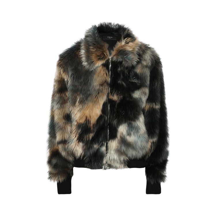 Buy Amiri Faux Fur Blouson 'Black Tie Dye' - AW23MOS096 582 BLAC | GOAT