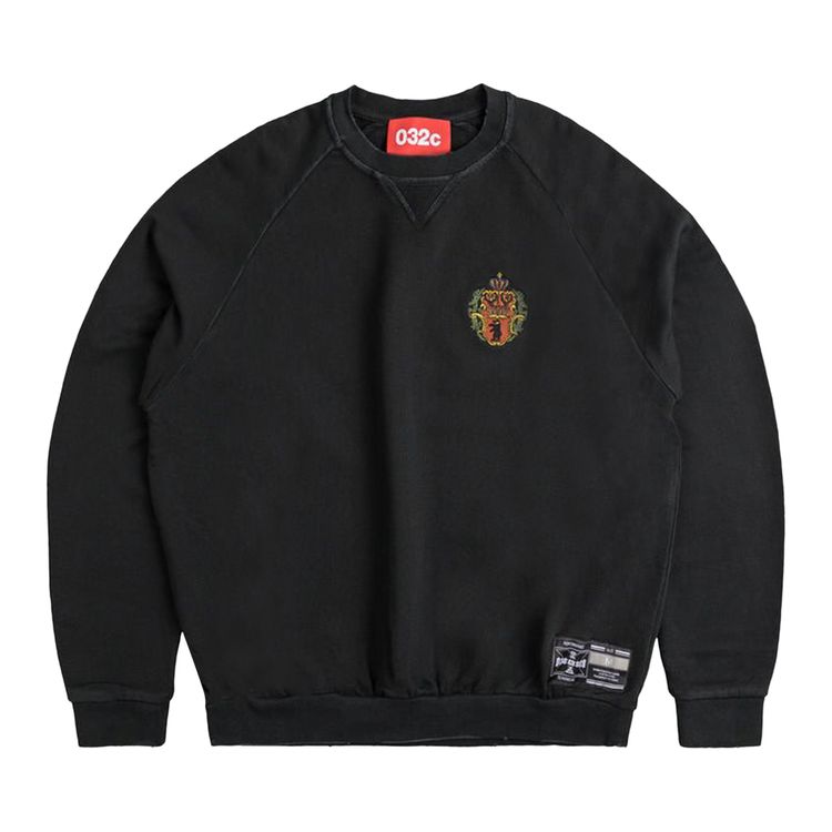 Buy 032C Bar Team Tag Crewneck 'Faded Black' - FW23 C 2010 FADE | GOAT
