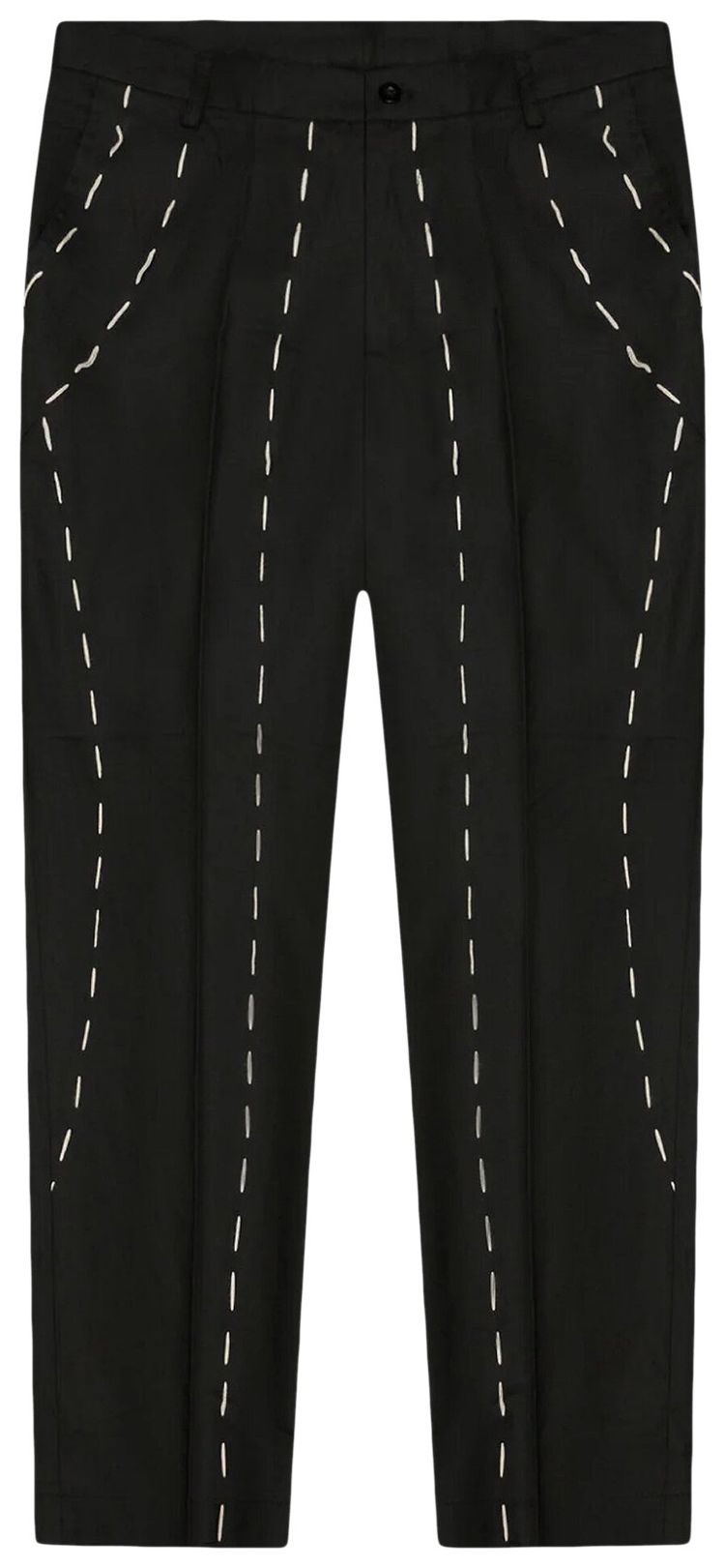 Buy KidSuper Hand Embroidered Suit Bottom 'Black' - AW23 SUB 3 BLAC | GOAT