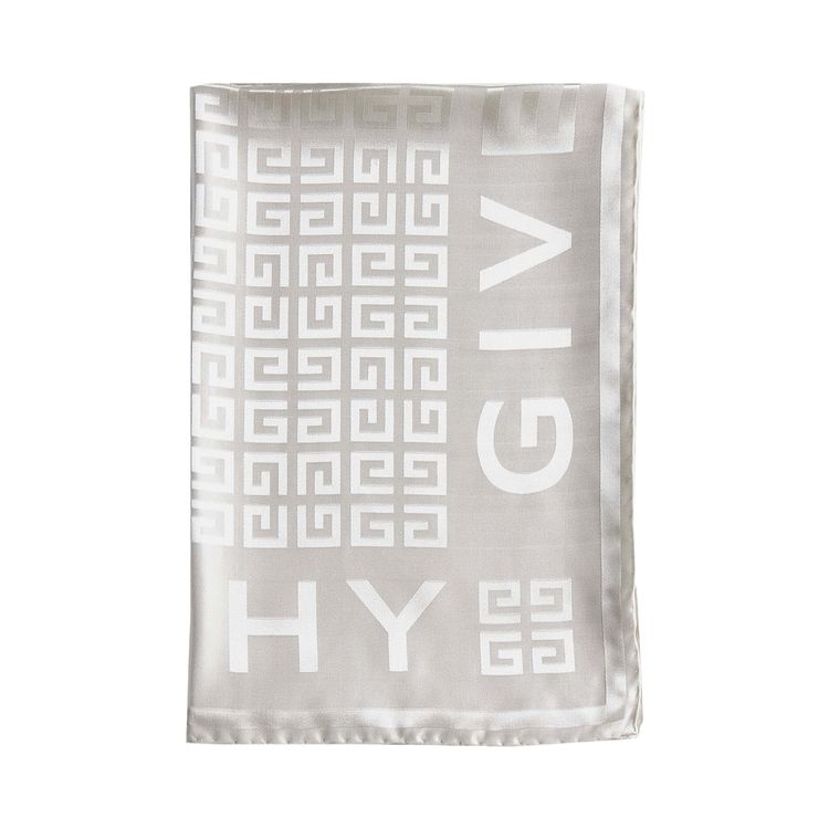 givenchy beige patterned scarf