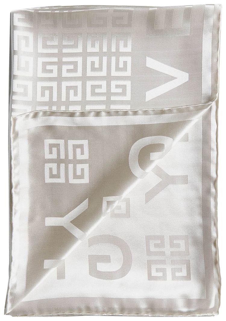 givenchy beige patterned scarf