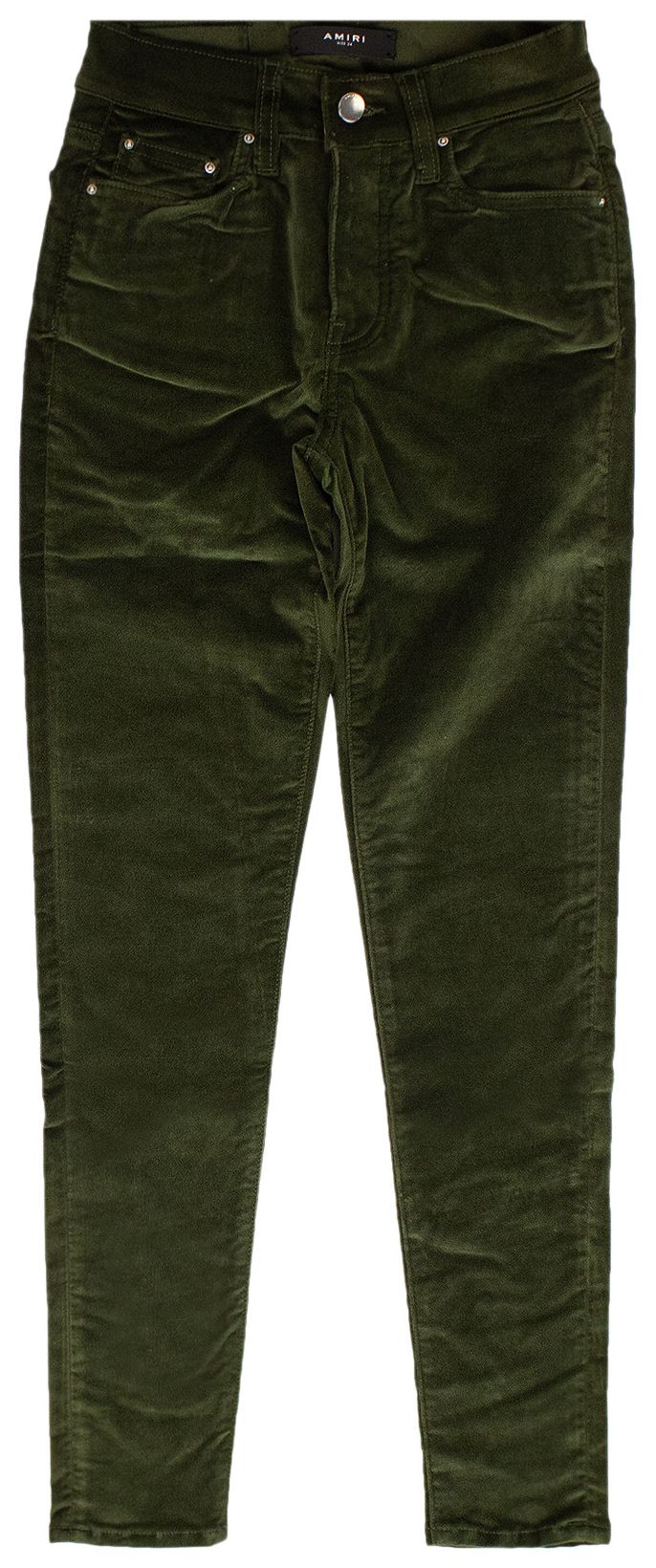 Buy Amiri Skinny Stack Pants 'Green' - WPS001 301 GREE | GOAT