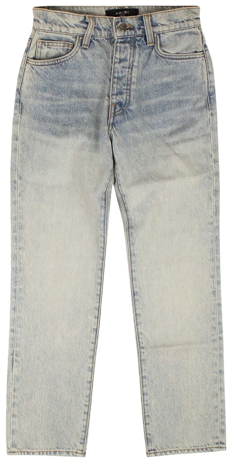 Buy Amiri Cropped Straight Stack Jeans 'Blue' - WDR004 496 BLUE | GOAT
