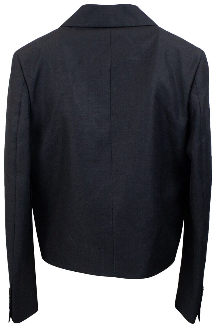 Buy Amiri Mohair Cadet Jacket 'Black' - MJF009 001 BLAC | GOAT