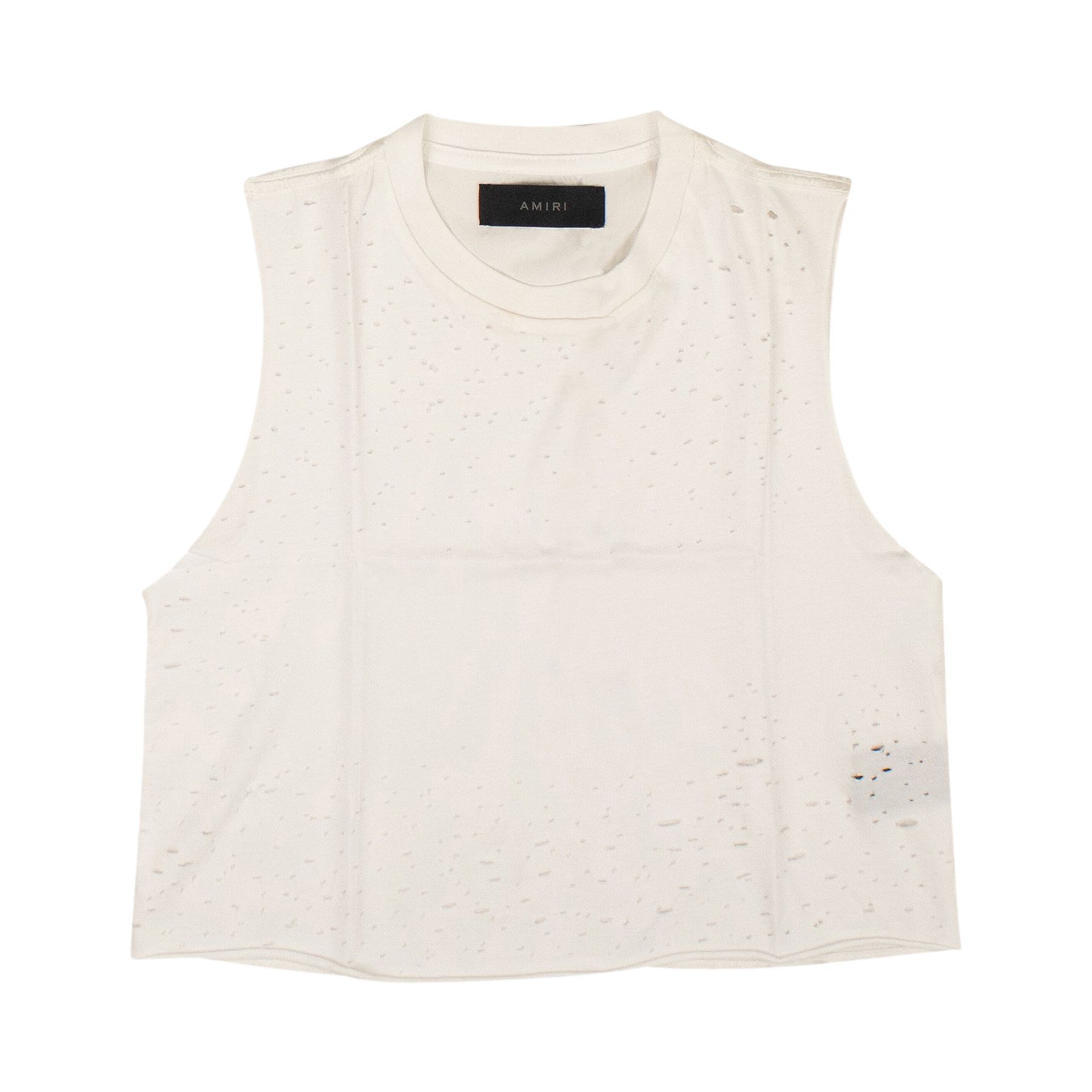 Buy Amiri Shotgun Cropped Muscle Tank 'White' - WJTT001 100 WHIT | GOAT