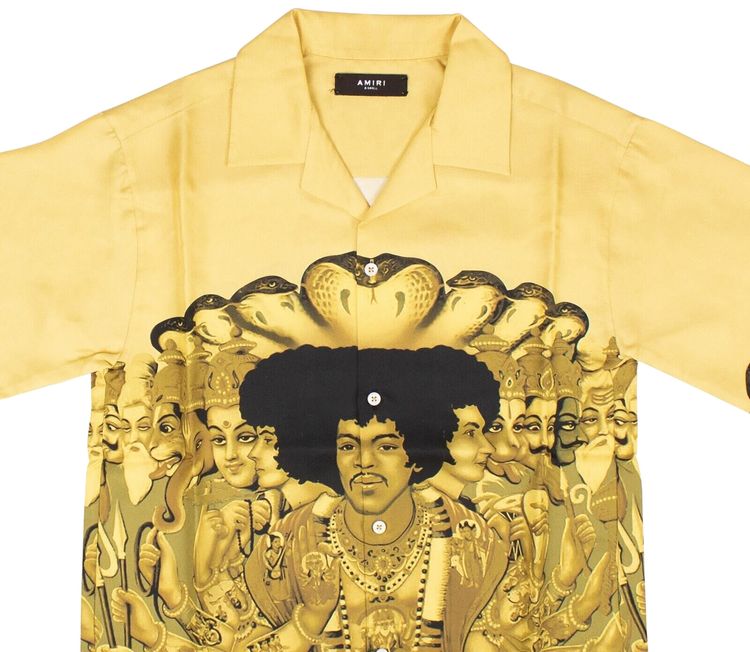 Buy Amiri Jimi Hendrix Short-Sleeve Shirt 'Yellow' - Y0M06226SE YELL | GOAT