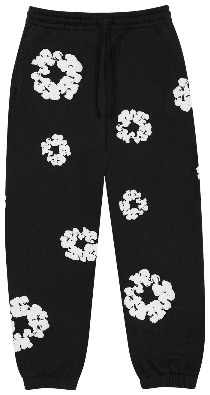 Buy Denim Tears The Cotton Wreath Sweatpants 'Black' - 401 010 30 BLAC ...