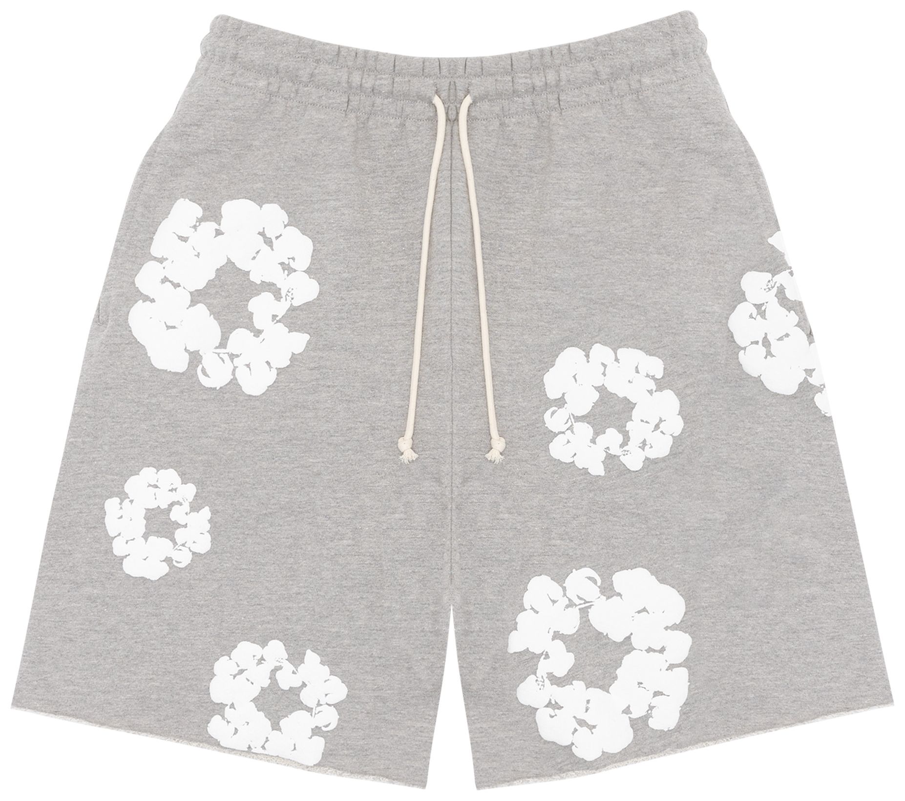 Buy Denim Tears The Cotton Wreath Shorts 'Grey' - 402 070 30 GREY | GOAT
