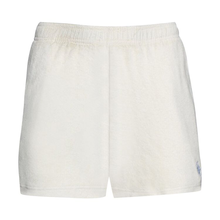 Buy Sporty & Rich Terry Short 'Milk/Washed Hydrangea' - SH933MK MILK | GOAT