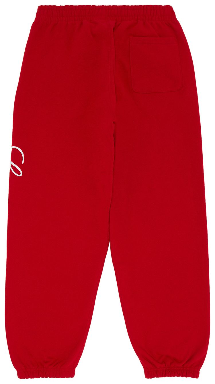 Buy Supreme Raised Script Sweatpant Red Fw23p90 Red Goat