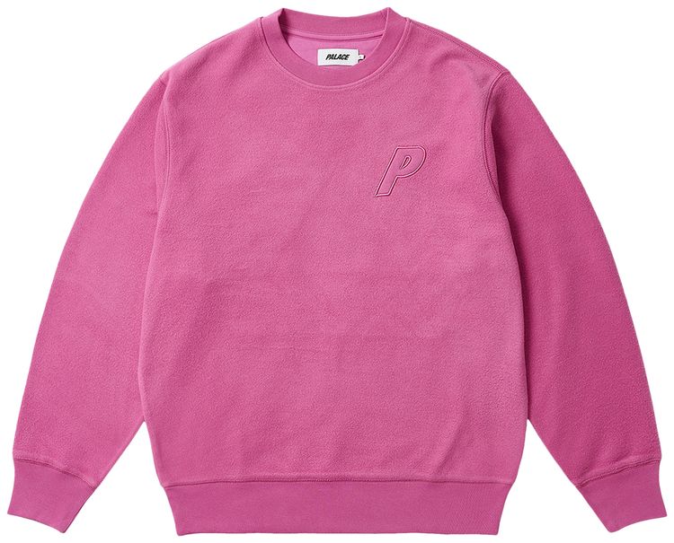 Buy Palace Reverse P-3 Crew 'Shock Pink' - P25CS102 | GOAT