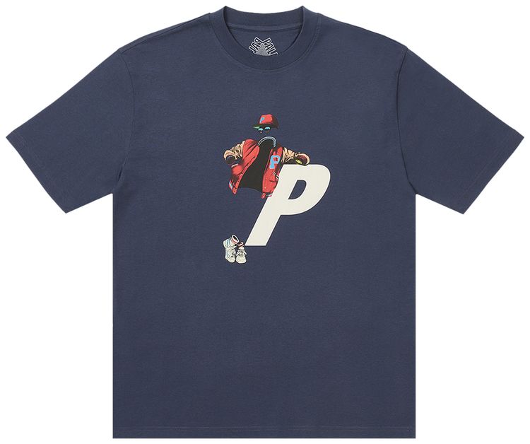 Buy Palace Transparency T-Shirt 'Navy' - P25TS229 | GOAT