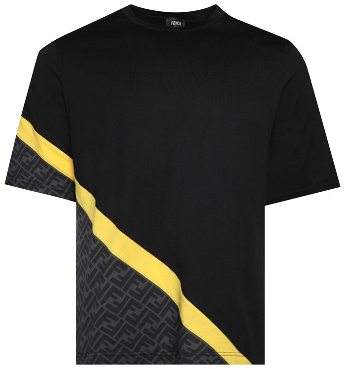 Buy Fendi T-Shirt 'Black/Grey' - FAF682 AN68 F1KRX | GOAT