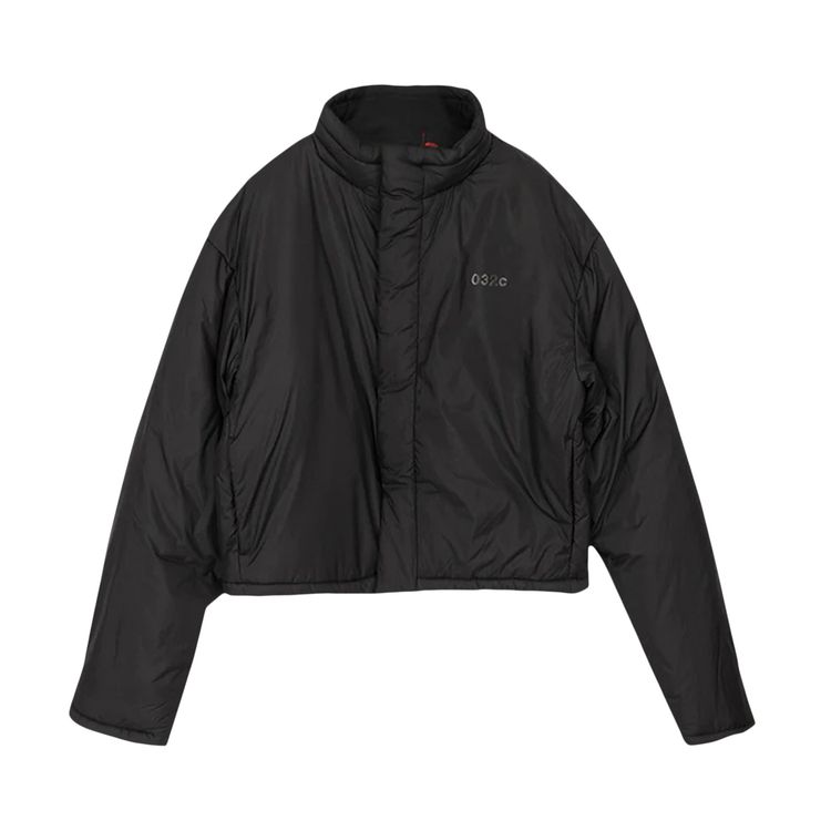 Buy 032C Team Tag Cropped Puffer Jacket Black 'Black' - FW23 W 4050 ...
