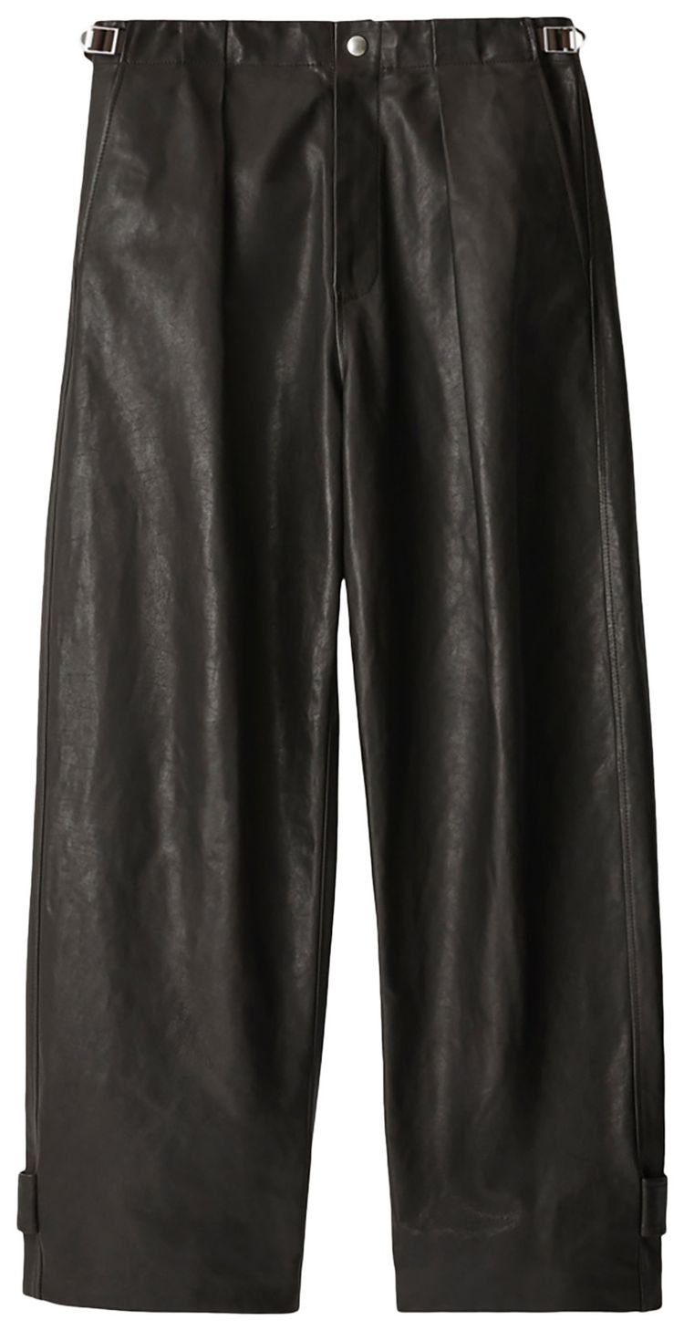Buy Burberry Leather Pants 'Otter' - 8079085 | GOAT