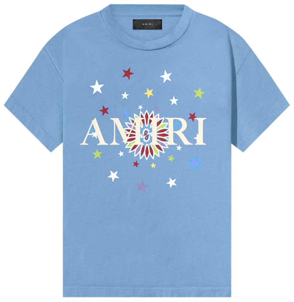 Buy Amiri Kids Stars Graphic Tee 'Baby Blue' - PS23KJT005 853 BABY | GOAT