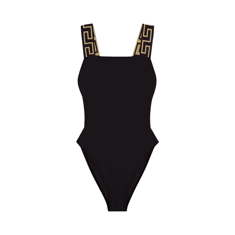 Buy Versace Greca Border One Piece Swimsuit 'Black' - ABD01108 A232185 ...
