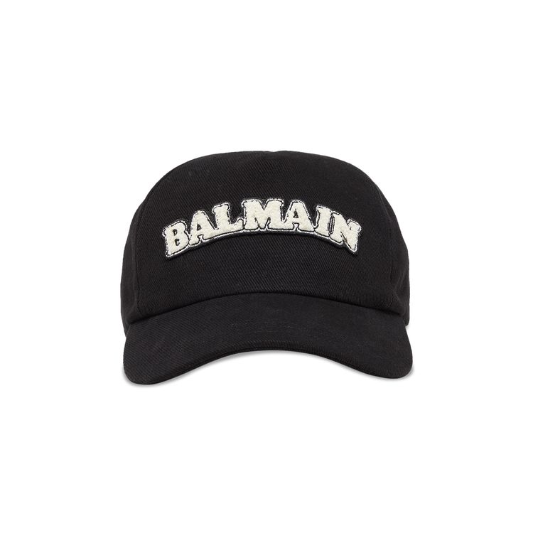 Buy Balmain Embroidered Cap 'Black/Ivory' - BH0XA230CD29 EDK | GOAT