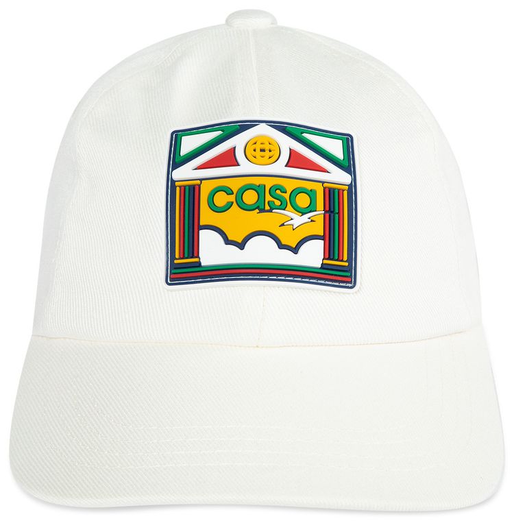 Buy Casablanca Casa Rainbow Temple Patch Cap 'Off White' - AF23 HAT 002 ...