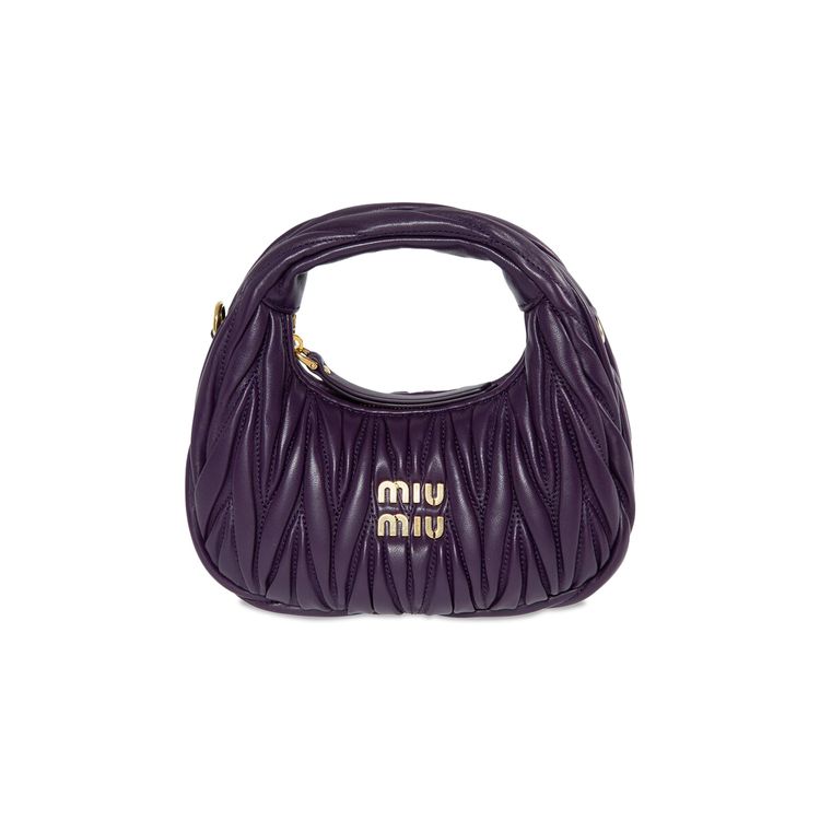 Buy Miu Miu Wander Matelassé Mini Bag 'Viola' - 5BP078V 000 N88 F0030 ...
