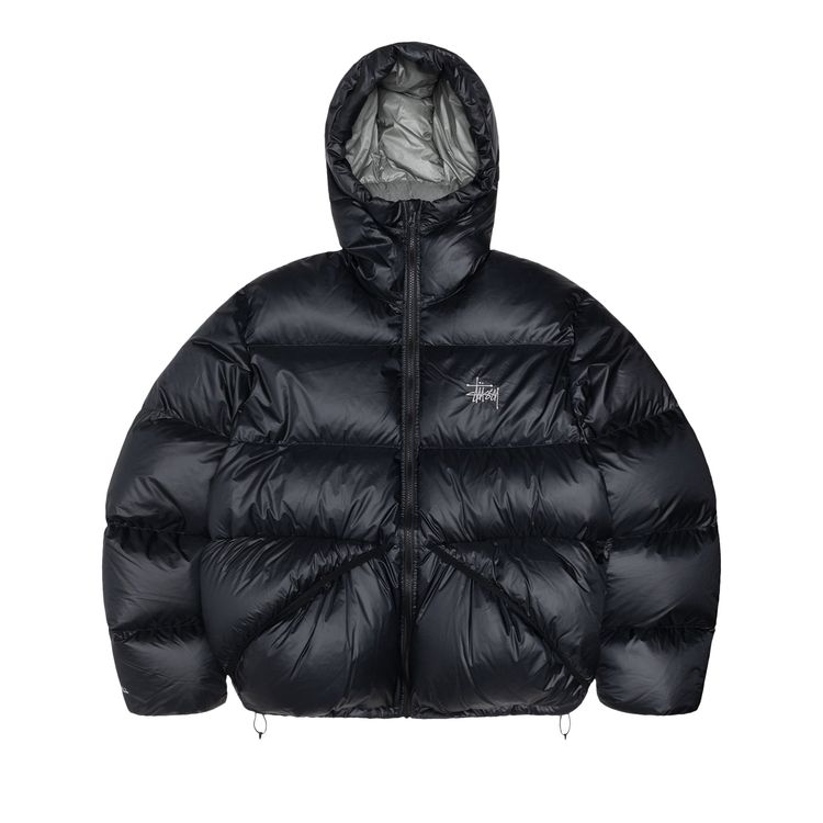 Buy Stussy Down Parka Micro Ripstop 'Phantom Black' - 115685 PHAN | GOAT