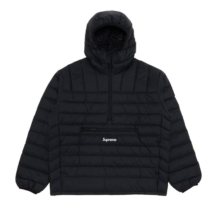 Buy Supreme Micro Down Half Zip Hooded Pullover 'Black' - FW23J71 BLACK ...